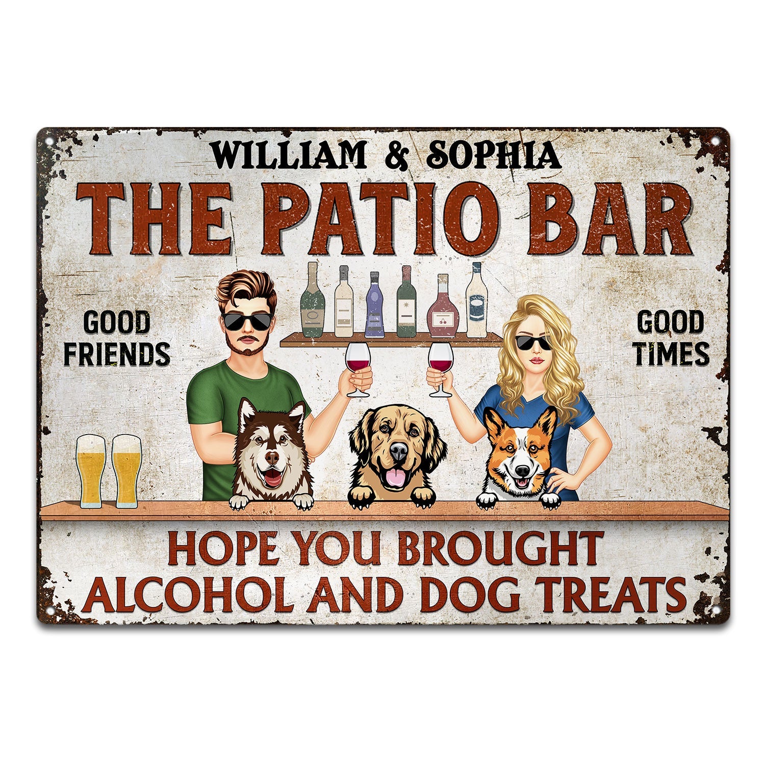 Grilling Hope You Brought Alcohol And Dog Treats Fashion Couple Single ...