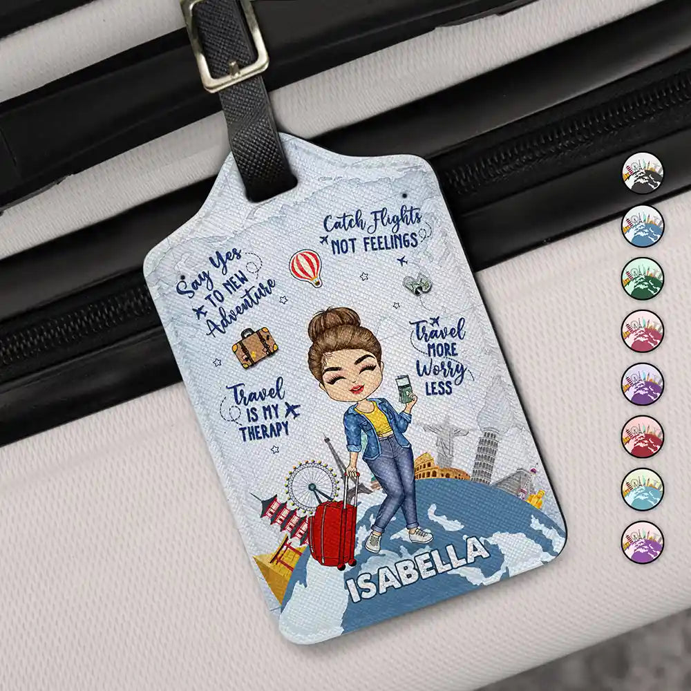 Travel More Worry Less - Personalized Luggage Tag – Wander Prints