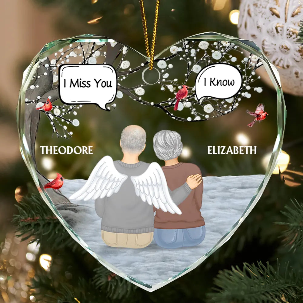 Always In My Heart Memorial Family - Personalized Heart Shaped Glass O ...