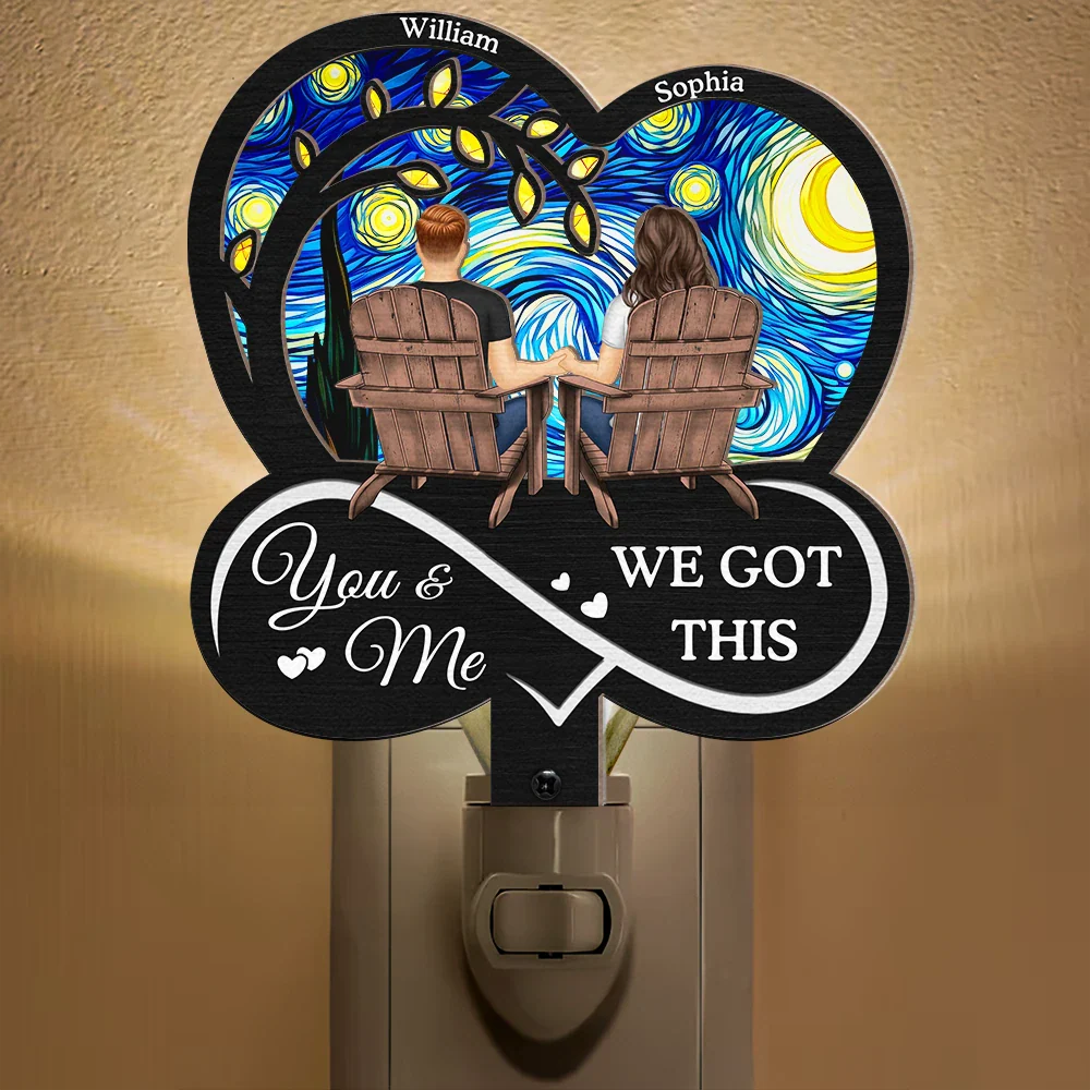 You & Me We Got This - Personalized Plug-in Night Light – Wander Prints